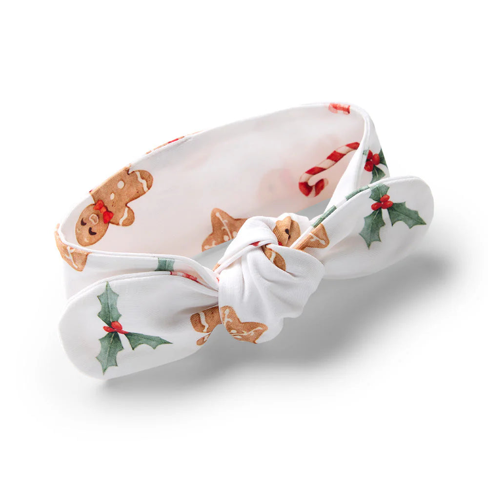 Gingerbread Organic Topknot – Mini&Me Boutique